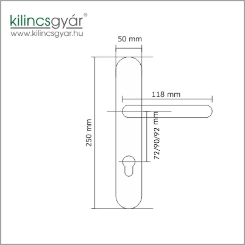 Maestro Arno alu F1 biztonsági bejárati ajtó kilincsgarnitúra ...