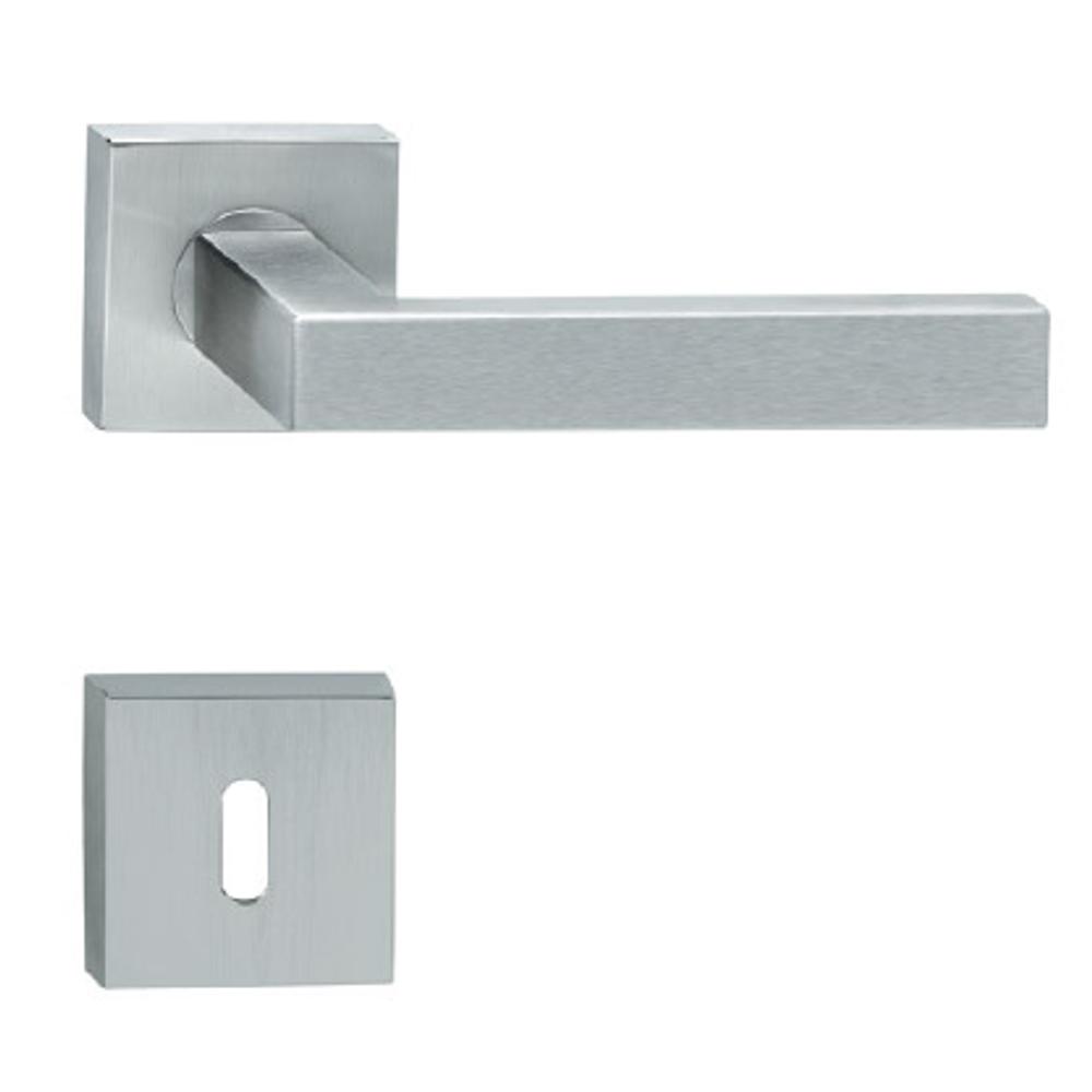 Maestro Metro rozsdamentes acél négyzetrozettás kilincsgarnitúra ...