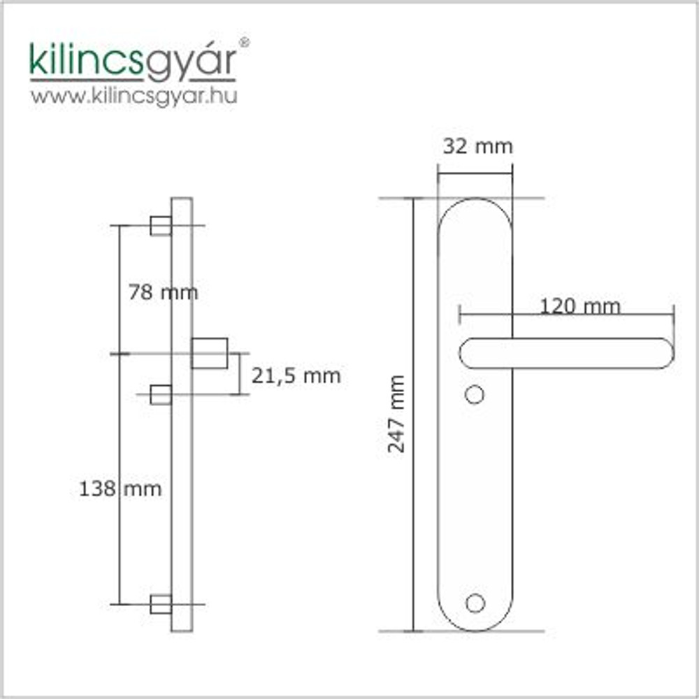 Maestro Opera fehér bejárati ajtó kilincsgarnitúra gomb-kilincs - Gomb ...