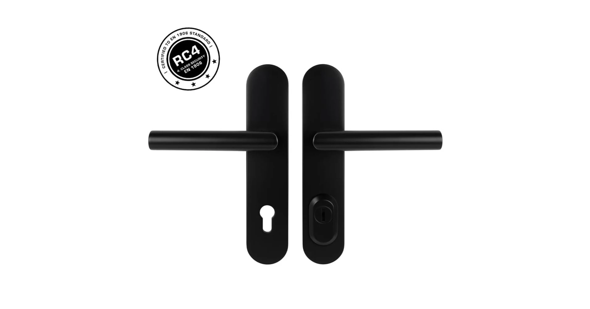 Pascal Securo S01 Plus matt fekete hosszúcímes biztonsági bejárati ...