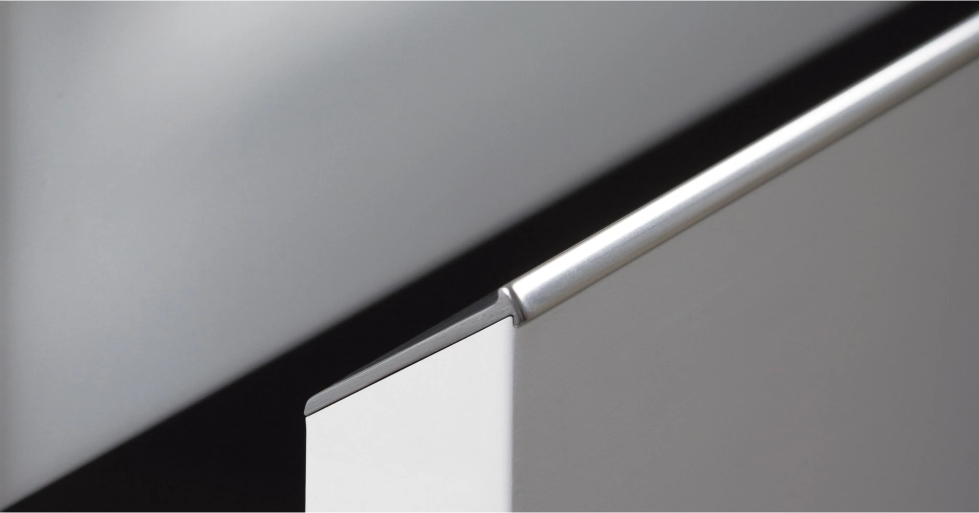 Viefe STEEP fogantyú, élbe ültethető, 16 mm ajtóhoz, 3000 mm, alumínium ...